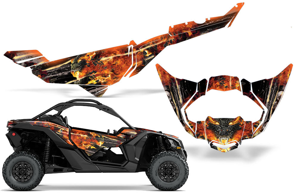 Can Am Maverick X 3 Graphics - Invision Artworks Powersports Graphics