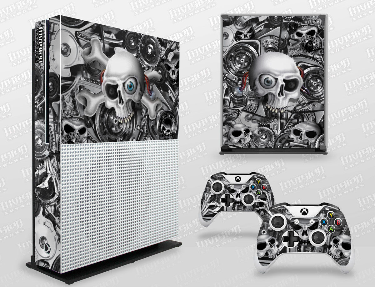 Xbox One S 4 Console graphics - Motohead Skulls - Invision Artworks ...