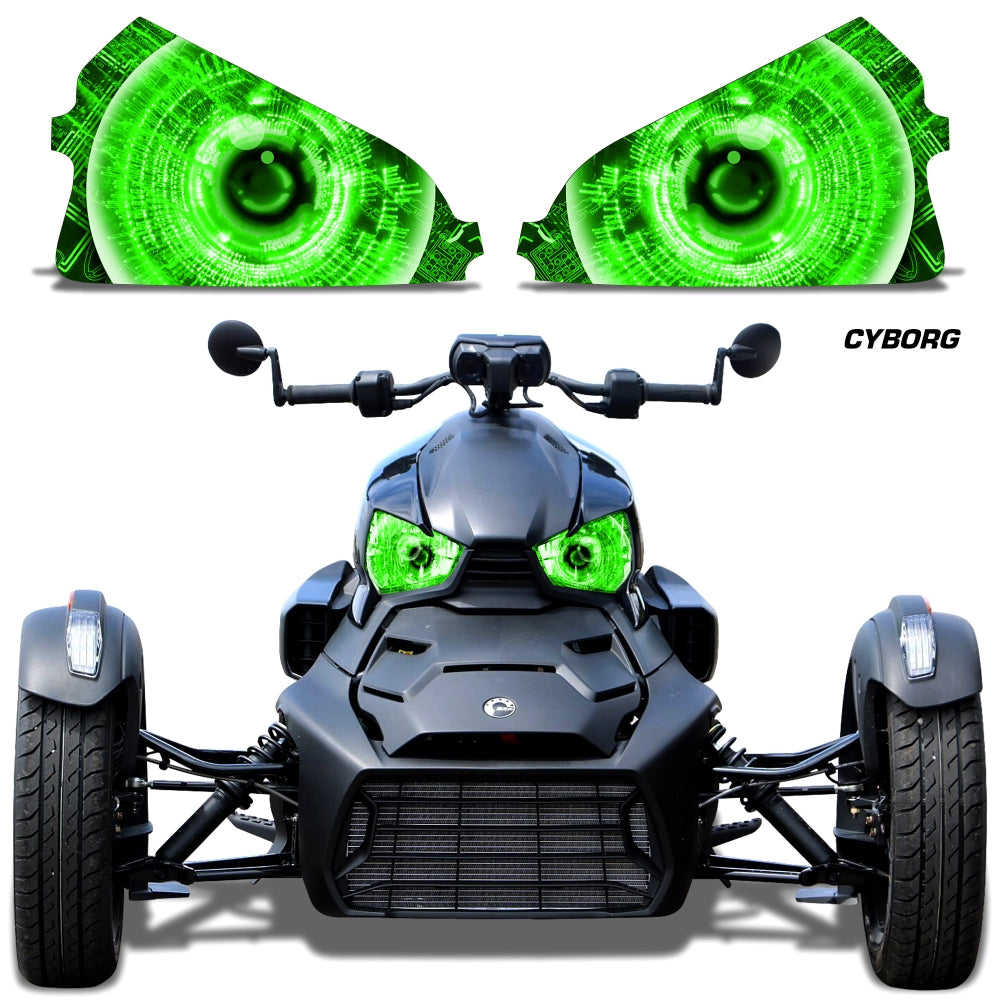 Can-Am Spyder RT Roadster 2020+ Headlight Graphics - Invision Artworks ...
